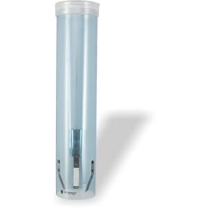 San Jamar Plastic Pull-Type Water Cup Dispenser, 16 Inches, Blue, (Pack of 24)