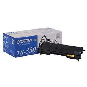 brother genuine black toner cartridge, tn350, replacement black toner, page yield up to 2,500 pages