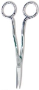 gingher 6 inch double-curved machine embroidery scissors (01-005866)