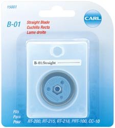 carl brands professional rotary trimmer replacement blade straight b-01 (2-pack)