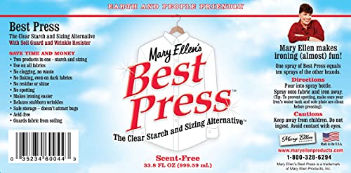 Mary Ellen's Best Press Refills 33.8 Ounces-Scent Free