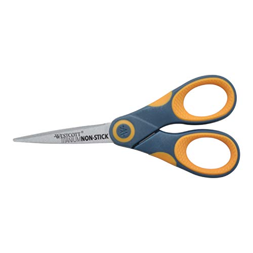 Westcott 5" Titanium Bonded Non-Stick Scissors for Office and Home (14881)