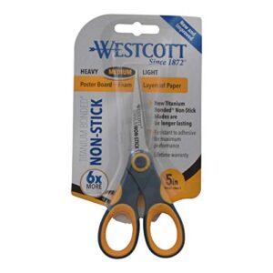 Westcott 5" Titanium Bonded Non-Stick Scissors for Office and Home (14881)