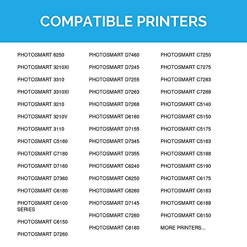 LD Remanufactured Ink Cartridge Replacements for HP 02 (1 Black, 1 Cyan, 1 Magenta, 1 Yellow, 1 Light Cyan, 1 Light Magenta, 6-Pack)