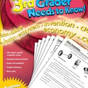 Words Every Third Grader Needs to Know!: Academic Vocabulary Practice