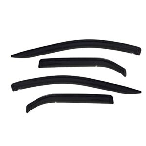 westin wade 72-39498 smoke tint slim wind deflector – 4 piece