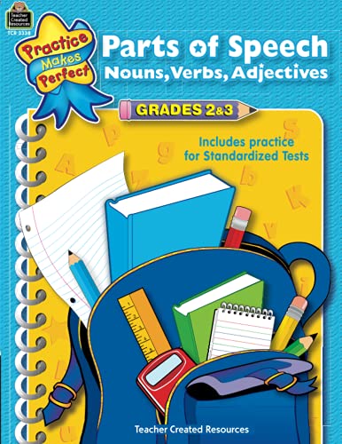 Parts of Speech Grades 2-3: Nouns, Verbs, Adjectives : Grades 2-3 (Language Arts)