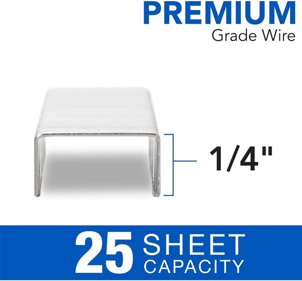 Swingline Staples, S.F. 4, Premium, 1/4 Inches Length, 210/Strip, 5000/Box, 1 Pack (35450)