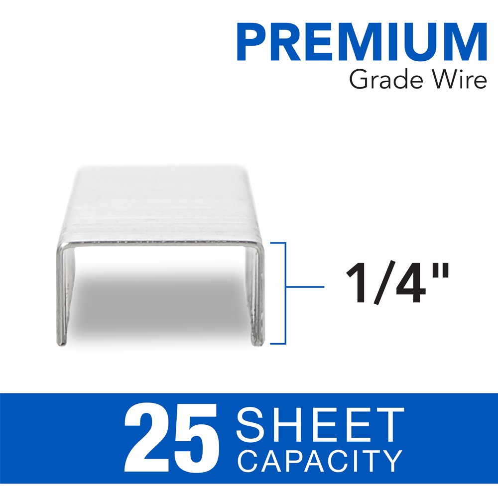 Swingline Staples, S.F. 4, Premium, 1/4 Inches Length, 210/Strip, 5000/Box, 1 Pack (35450)