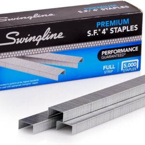 Swingline Staples, S.F. 4, Premium, 1/4 Inches Length, 210/Strip, 5000/Box, 1 Pack (35450)