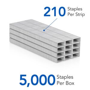 Swingline Staples, S.F. 4, Premium, 1/4 Inches Length, 210/Strip, 5000/Box, 1 Pack (35450)