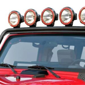 Rugged Ridge 11232.21 Light Bar, Windshield Mounted, Textured Black; 07-18 Wrangler JK