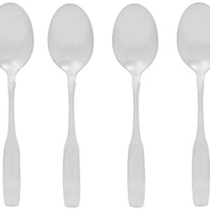 Oneida Paul Revere Fine Flatware Dinner Spoons, Set of 4, 18/10 Stainless Steel