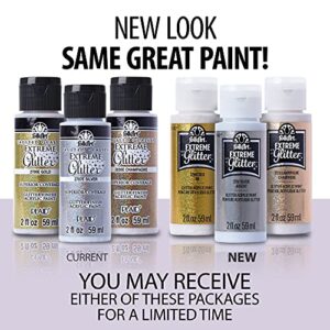 FolkArt Extreme Glitter Acrylic Paint in Assorted Colors (2 oz), 2796, Hologram (XGLT-2796)