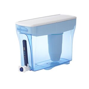 zerowater zd-018 zd018, 23 cup water filter pitcher with water quality meter