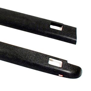 Wade 72-41104 Truck Bed Rail Caps Black Smooth Finish with Stake Holes for 2007-2014 Chevrolet Silverado 1500 2500 with 6.5ft bed (Set of 2)