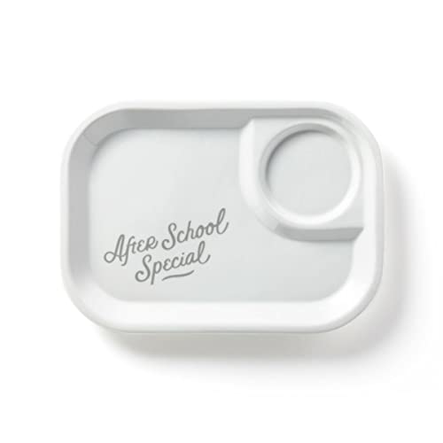 After School Special Ceramic Serving Tray from Brass Monkey - 11.5" x 8.5" x 3/4", White, Vintage Cafeteria-Inspired Tray, Unique Gift Idea!