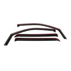 westin wade 72-39497 in-channel wind deflectors, smoke tint, (4-piece set)