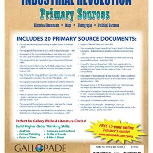 Gallopade Publishing Group Historical Documents Industrial Revolution Primary Sources Pack (9780635126030)