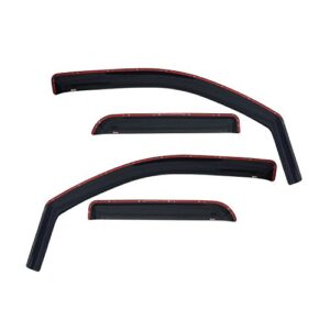 westin wade 72-39403 in-channel wind deflectors, smoke tint, (4-piece set)