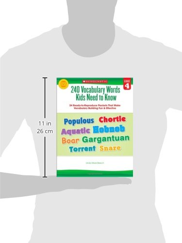 240 Vocabulary Words Kids Need to Know: Grade 4: 24 Ready-To-Reproduce Packets That Make Vocabulary Building Fun & Effective