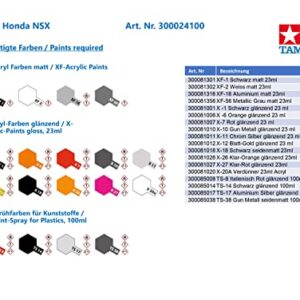 TAMIYA USA TAM24100 1:24 Honda NSX Scale Model Kit