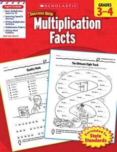 scholastic success with multiplication facts, grades 3-4