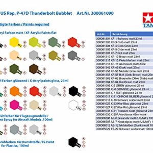 Tamiya 61090 1/48 P-47D Thunderbolt Bubbletop Plastic Model Airplane Kit