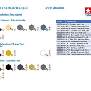 TAMIYA 1:35 3.7cm Anti Tank Gun (Pak 35/36)