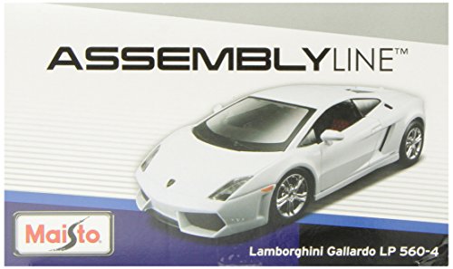 Maisto 1:24 Scale Assembly Line Lamborghini Gallardo LP 560-4 Diecast Model Kit, White