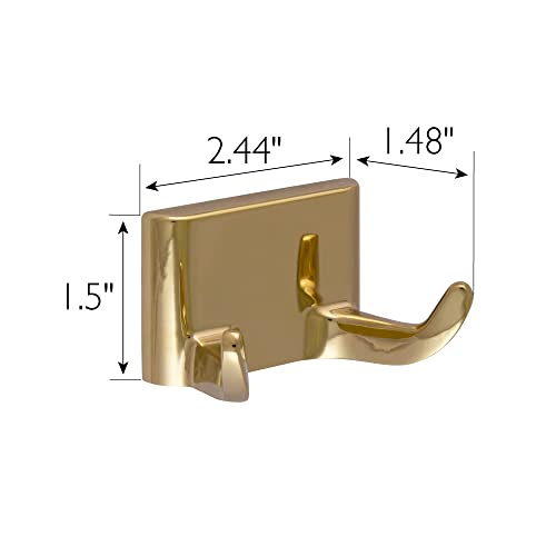 Design House 533307 Millbridge Bath Accessories, Robe Hook, Polished Brass