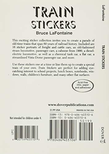 Train Stickers (Dover Little Activity Books Stickers)