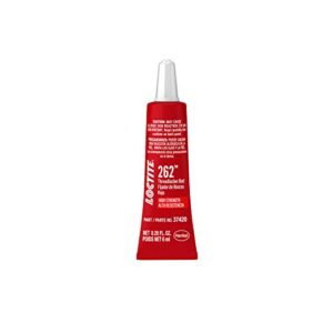 loctite 262 threadlocker for automotive: high-strength, oil tolerant, high-temp, anaerobic | red, 6ml tube (pn: 37420 – 487231)