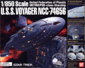 bandai star trek 1/850 scale uss voyager ncc-74656