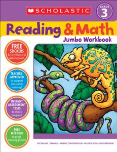 reading & math jumbo workbook: grade 3