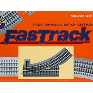 Lionel FasTrack 036 Manual Switch, Electric O Gauge, Left Hand