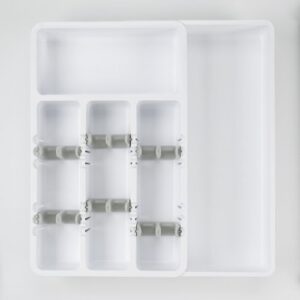 OXO Good Grips Expandable Utensil Organizer, 9.75 inches, White