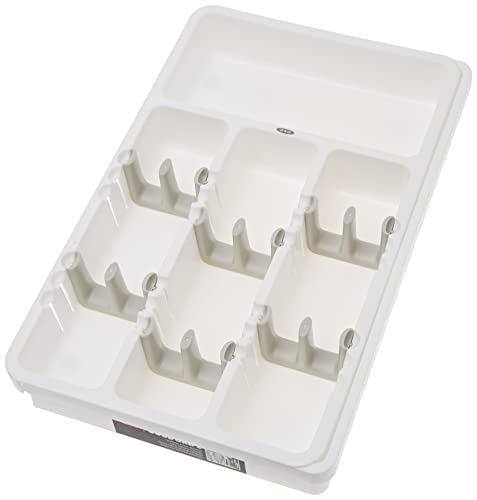 OXO Good Grips Expandable Utensil Organizer, 9.75 inches, White