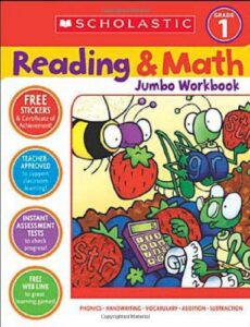 reading & math jumbo workbook: grade 1