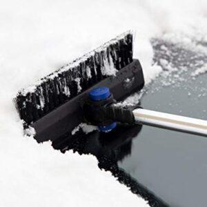 SubZero 80052 52" Extension Quick-Release Handle Ice Scraper and Pivoting Snow Broom (Colors May Vary)