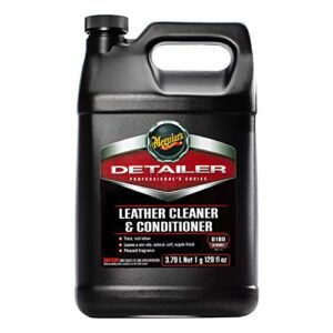 meguiar’s d18001 detailer leather cleaner & conditioner – 1 gallon container