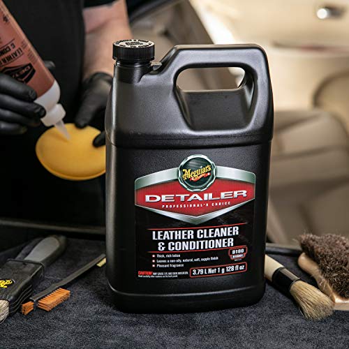 Meguiar's D18001 Detailer Leather Cleaner & Conditioner - 1 Gallon Container