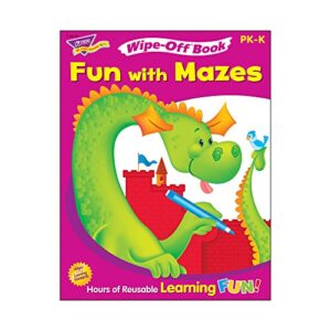 trend enterprises fun with mazes wipe-off book