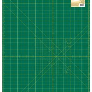 OLFA 24" x 36" Self Healing Rotary Cutting Mat (RM-MG) - Double Sided 24x36 Inch Cutting Mat with Grid for Quilting, Sewing, Fabric, & Crafts, Designed for Use with Rotary Cutters (Green)