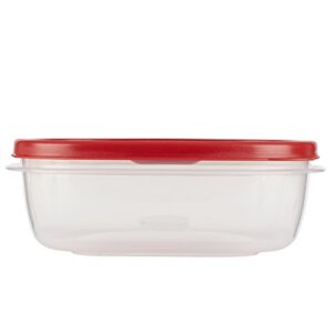 Rubbermaid Easy Find Lids Food Storage Container, 9 Cup, Racer Red