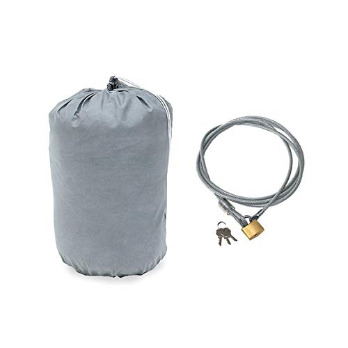 Rampage Universal Easyfit 4-Layer Polypropylene Car Cover with Lock, Cable & Storage Bag | Grey | 1306 | Fits 17' 1" - 19'6" Vehicles