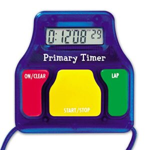 Learning Resources Primary Timers, Classroom Experiment, 1-Minute Functions, Set of 6, Ages 5+