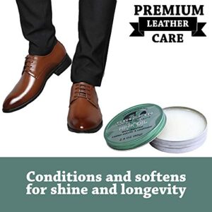 GRIFFIN Mink Oil - Leather Conditioner, Leather Softener, Water Repellent (Waterproofing) and Weather Protector - Shoes, Boots, Handbags and Leather Goods (2.8 oz) - Made in USA