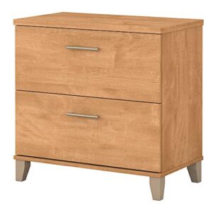 bush furniture 2 drawer lateral file cabinet, maple cross