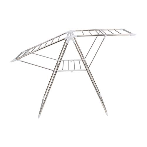 Organize It All Clothing Drying Rack | Dimensions: 61” x 24.4” x 39.8” | Laundry Accessories | Collapsible | Rust Resistant | Chrome